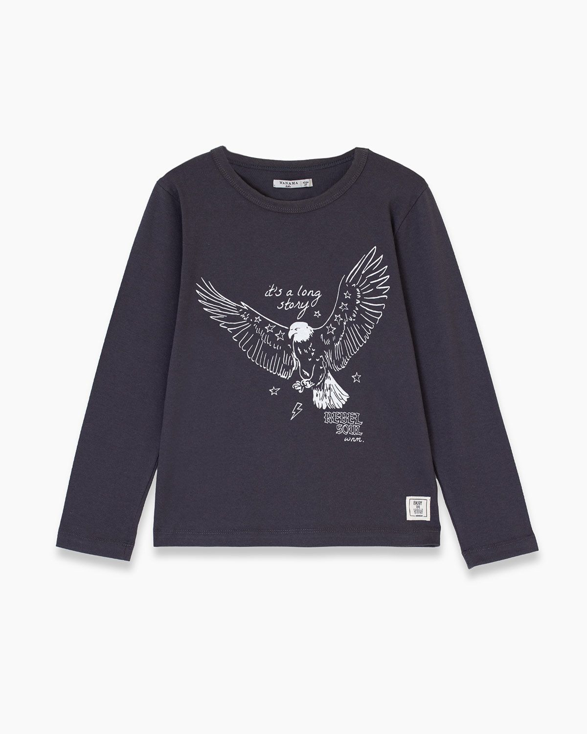 Remera Rebell Girls Color Gris Topo.Encontrá ropa para niños en Wanama ...